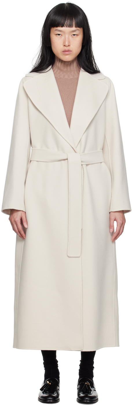 S MAX MARA ウールコート Poldo オフホワイト/Milk 36 Max Mara Poldo Coat In 099 Milk - 57% Off | Editorialist